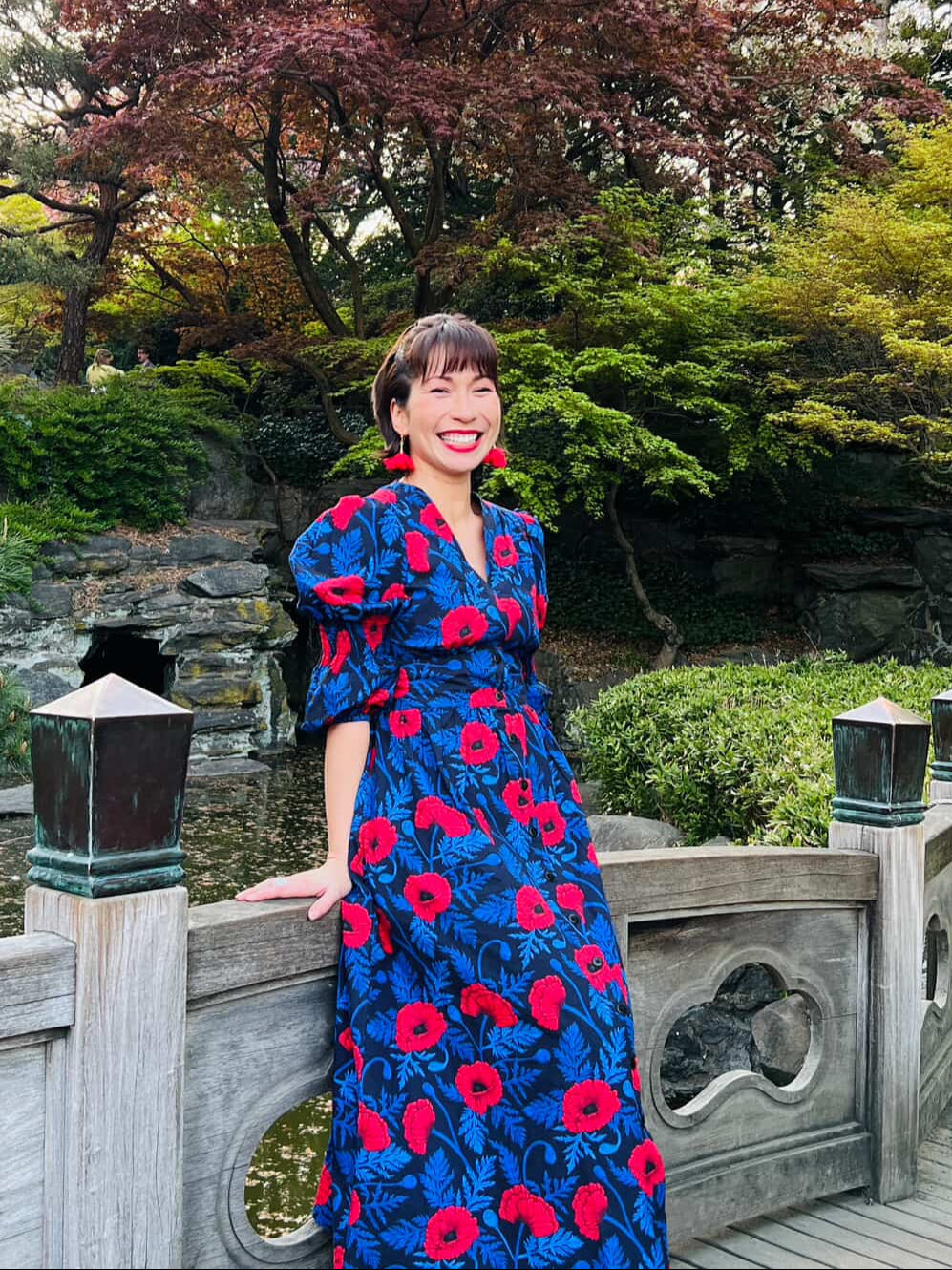 Audrey Midi Dress - Red Poppy – Hemloya