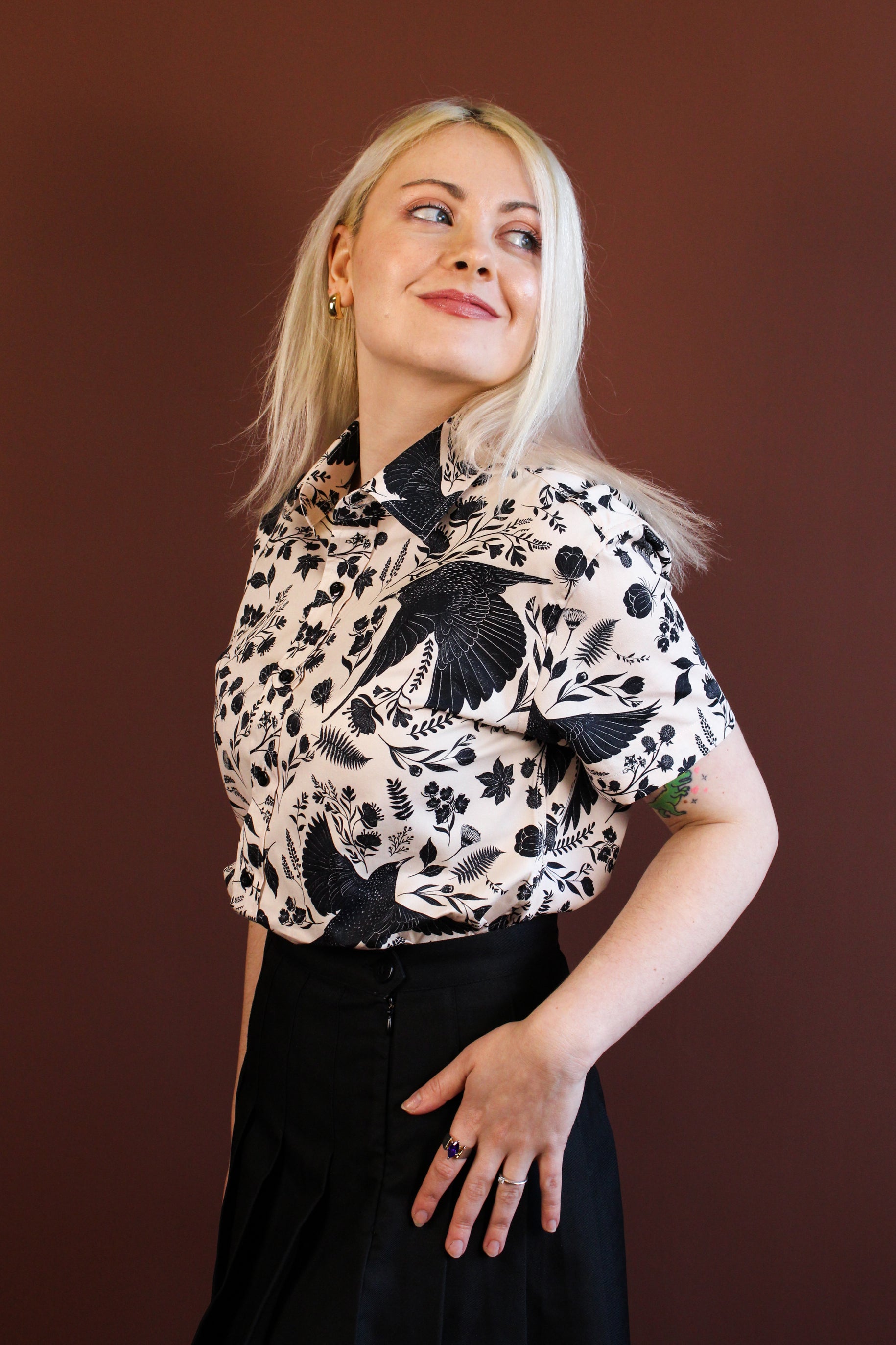 Simone Top - Starling Bird (Cotton) – Hemloya