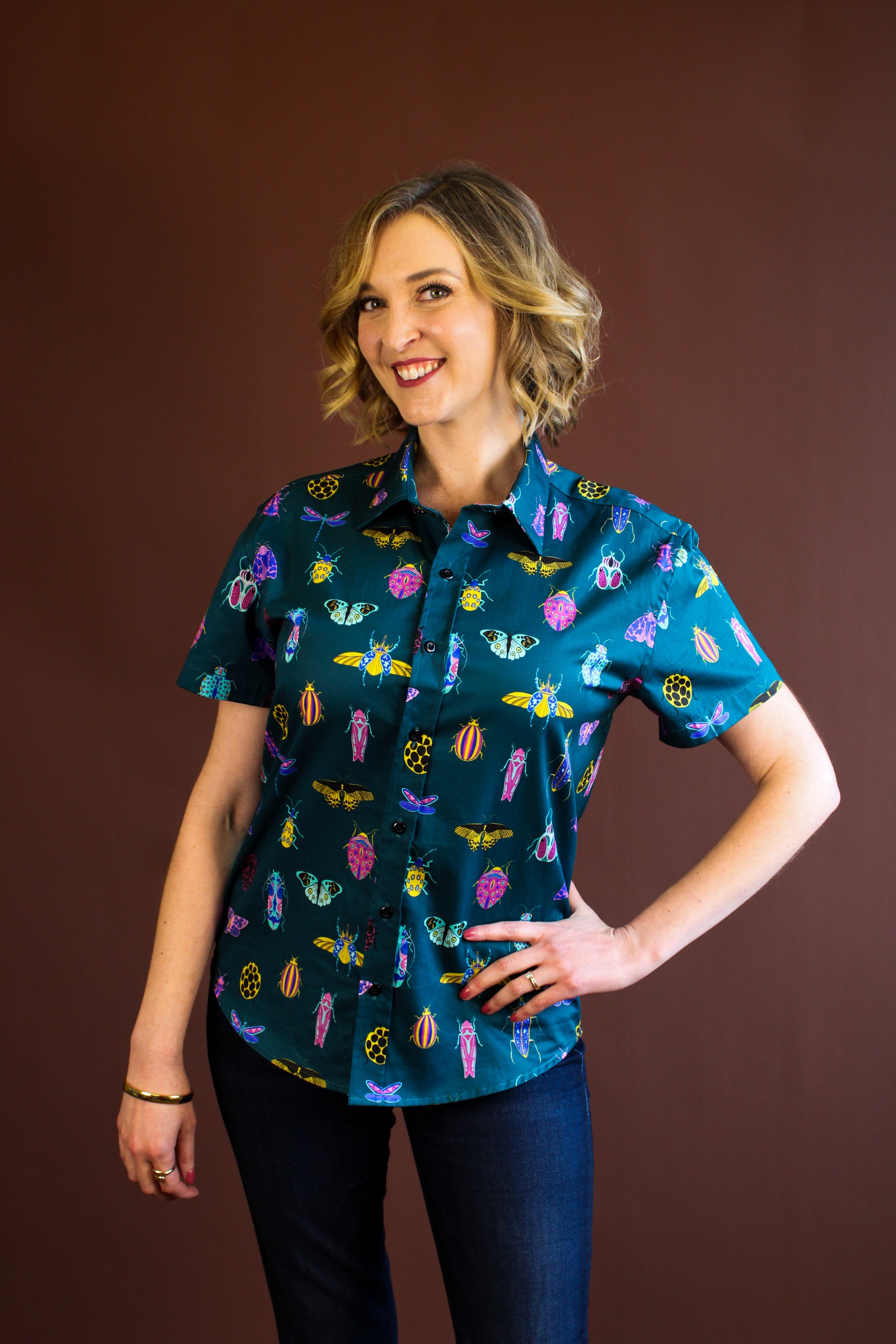 Simone Top - Neon Bugs – Hemloya